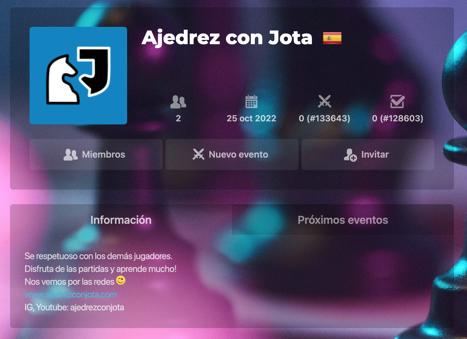 Club ajedrez – Ajedrez con Jota